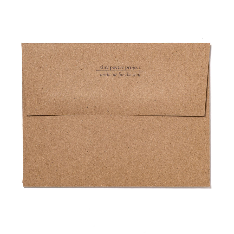 Tiny Poetry Project | Lie Fallow | Plantable Wildflower Card – Verdant